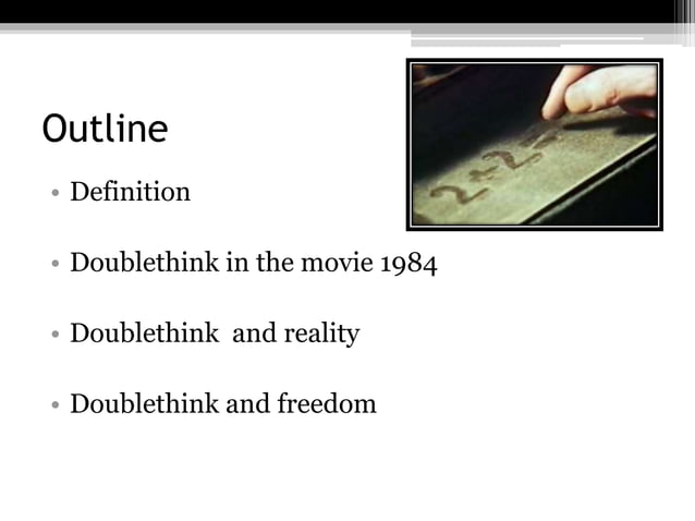 Doublethink by lea | PPT