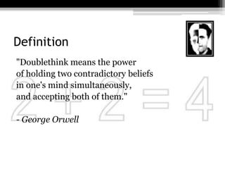 Doublethink by lea | PPT