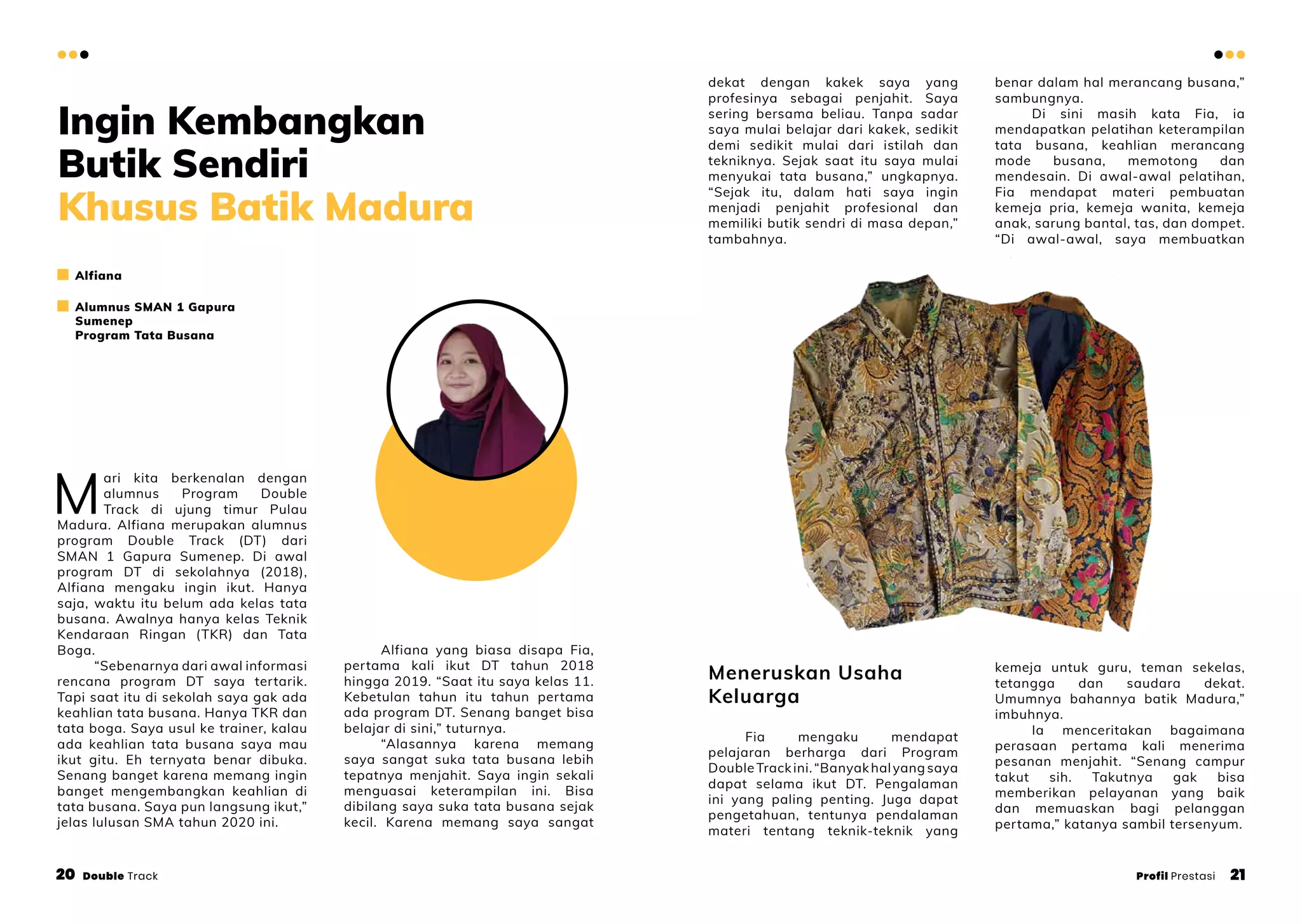 Profil Alumni Double track tahun 2021 | PDF