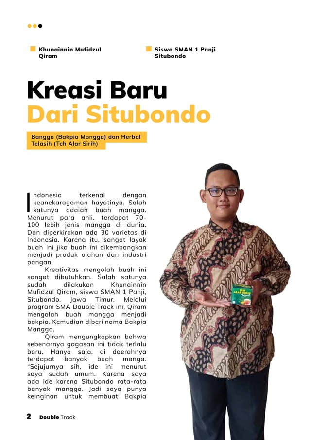 Profil dan Produk Siswa Double Track 2021 | PDF