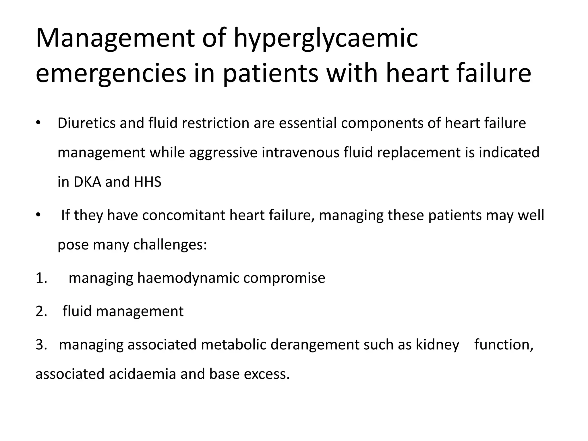 Double trouble: Diabetic emergency with heart failure | PPTX