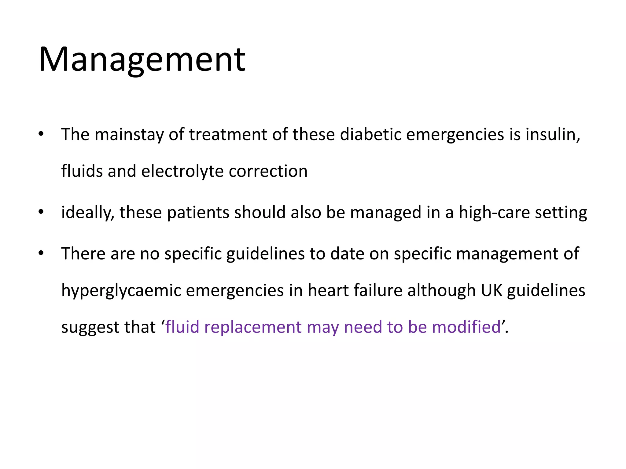 Double trouble: Diabetic emergency with heart failure | PPTX | First ...