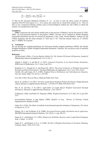 Double weighted distribution & double weighted exponential distribution ...