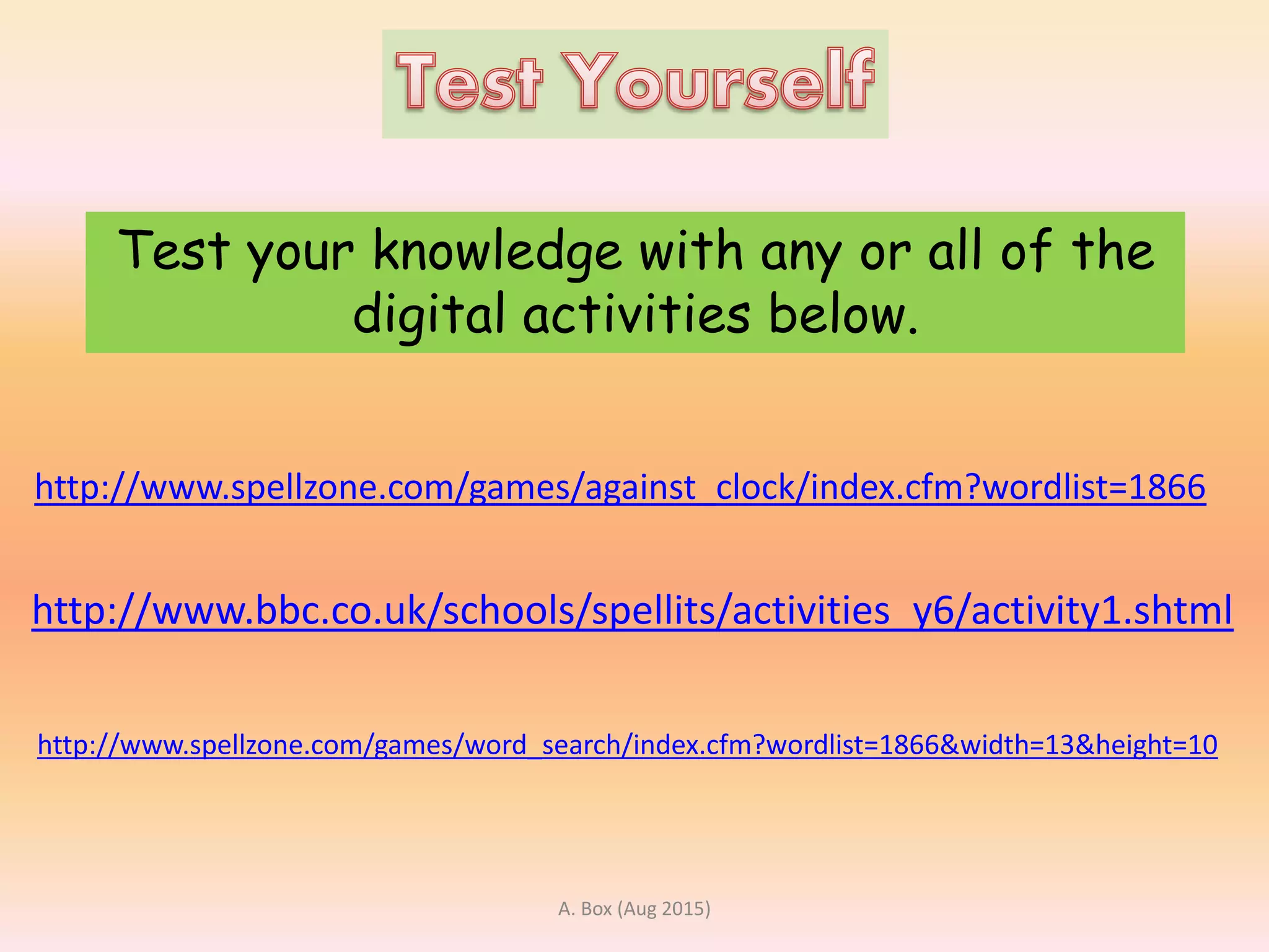 Doubling Consonants | PPTX
