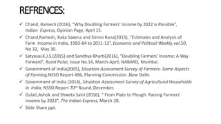 Doubling of farmers income | PPTX