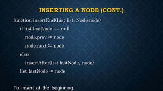 Doubly circular linked list | PPTX