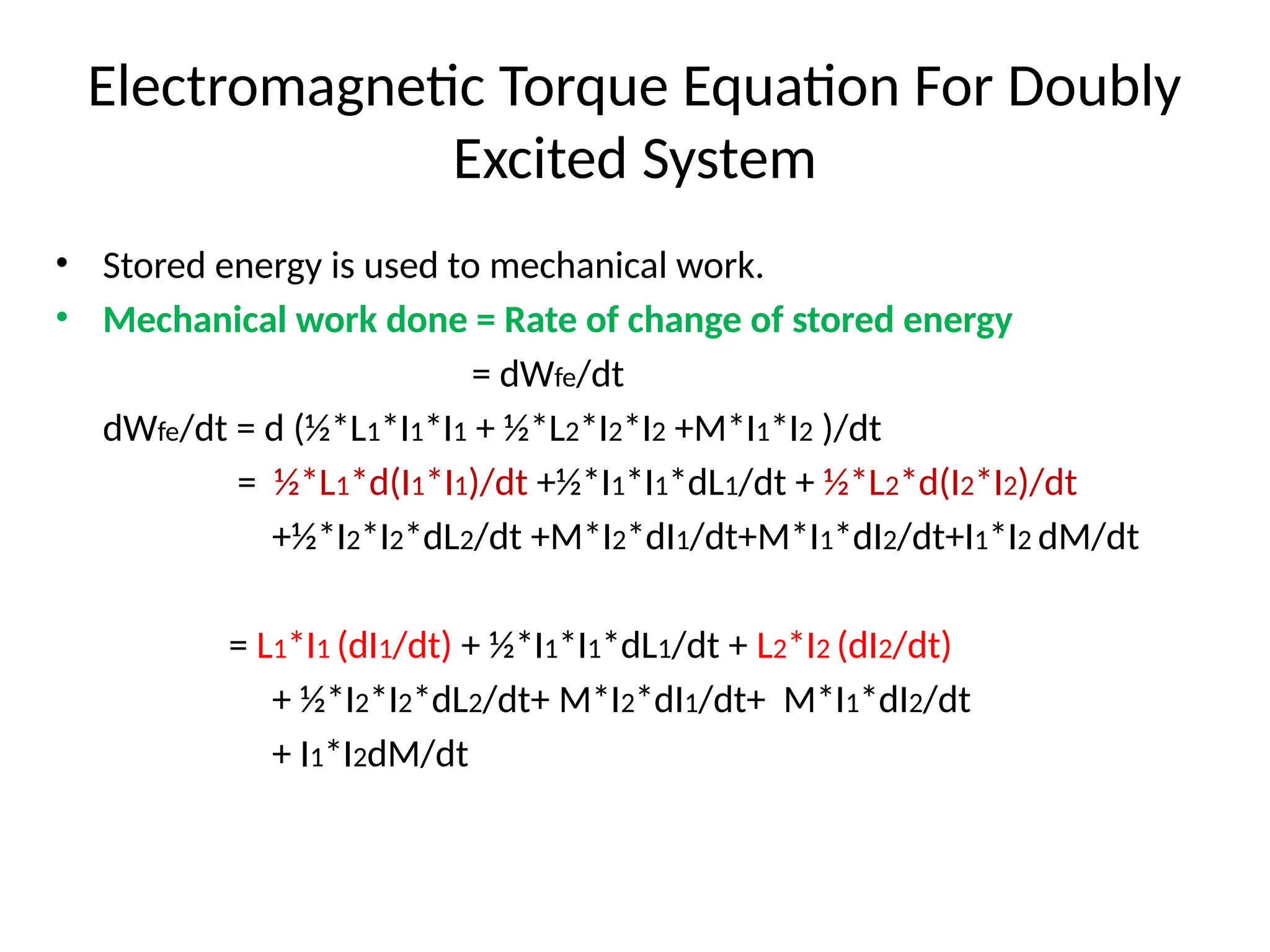 Doubly Excited System in electromachinal energy conversion.pptx