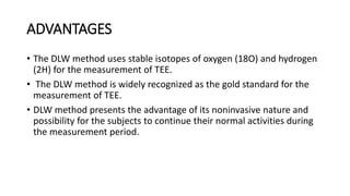 Doubly labelled water | PPTX
