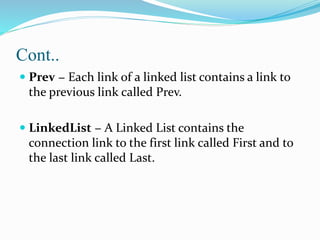 Doubly linked list | PPT