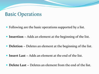 Doubly linked list | PPT