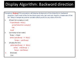 Doubly linked list | PPTX