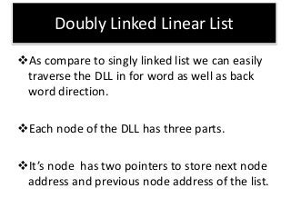 Doubly linked list | PPTX