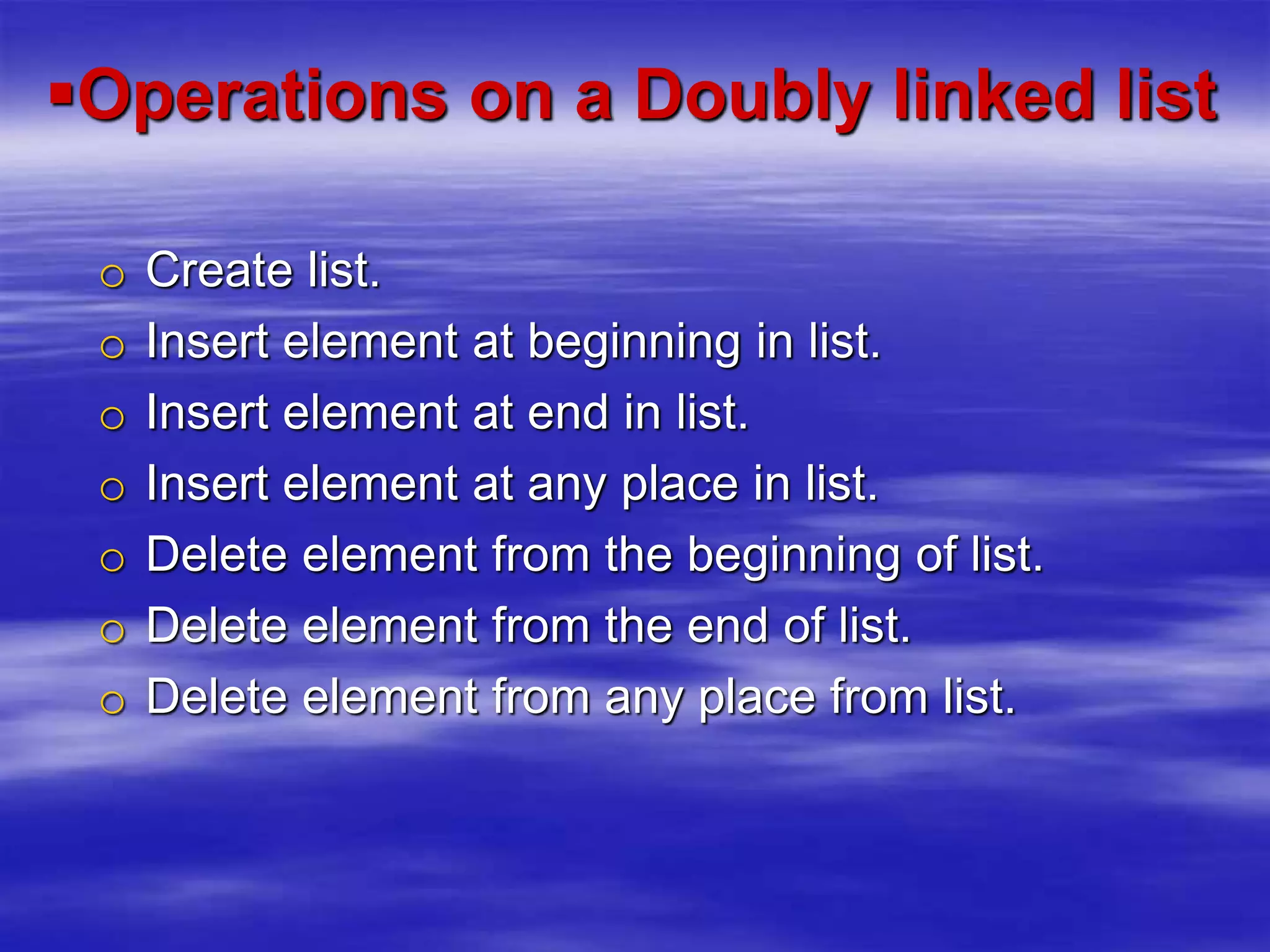 Doubly linked list (animated) | PPTX