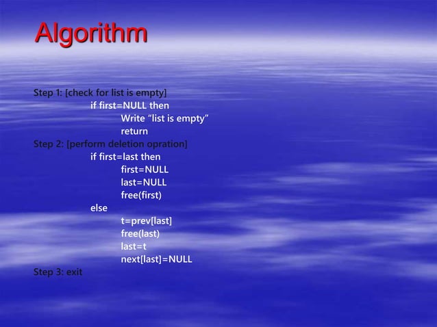 Doubly linked list (animated) | PPTX | Programming Languages | Computing