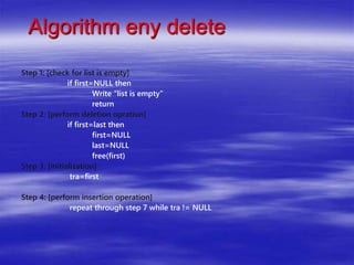 Doubly linked list (animated) | PPTX