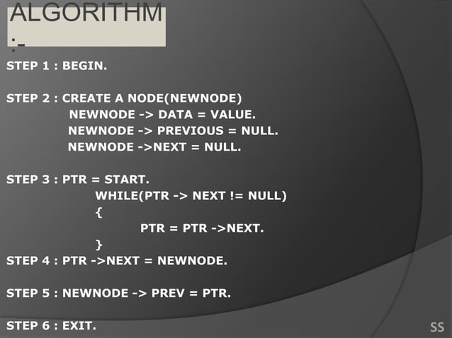 Doubly Linked List || Operations || Algorithms | PPT Doubly Linked List || Operations || Algorithms | PPT