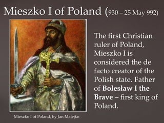 Baptism of Poland, Mieszko I & Doubravka | PPTX | Christianity ...