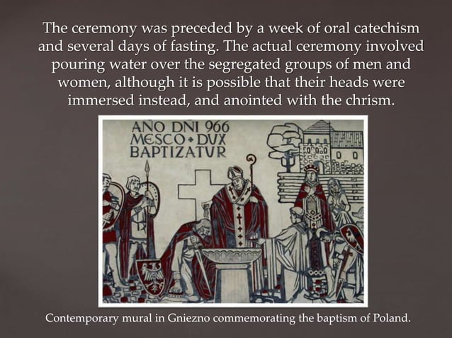 Baptism of Poland, Mieszko I & Doubravka | PPT