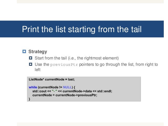 Doubly Linked Lists Doubly Linked Lists