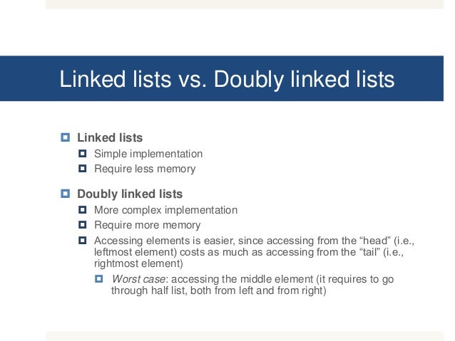 Doubly Linked Lists 