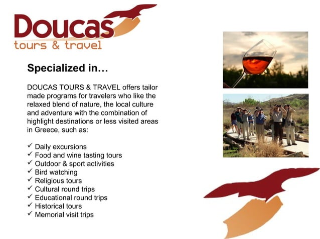 Doucas Tours and Travel company profile | PPT