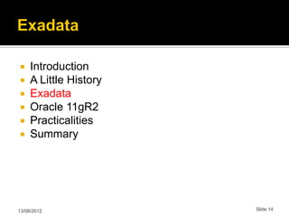 Parallel Query on Exadata | PDF