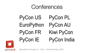 OpenStack in Action 4! Doug hellman - Intersection of OpenStack and ...