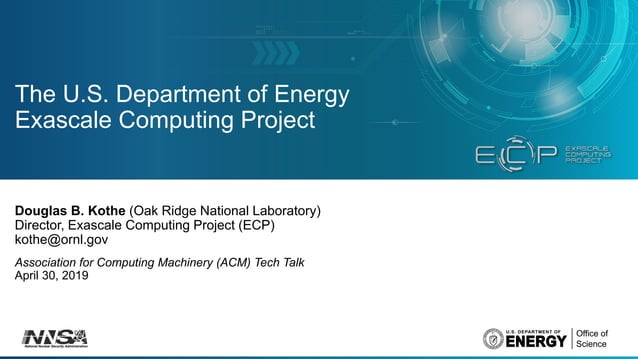 The Exascale Computing Project and the future of HPC | PDF | Computer ...
