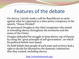 Douglas and abraham lincoln | PPT