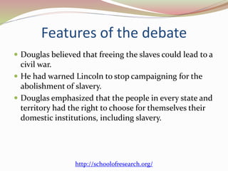 Douglas and Abraham Lincoln | PPTX