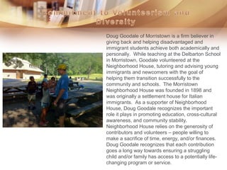 Doug Goodale Morristown: Experienced Teacher, Coach, and Volunteer | PPT