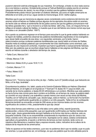 Descubriendo el Lenguaje de Jesus | PDF