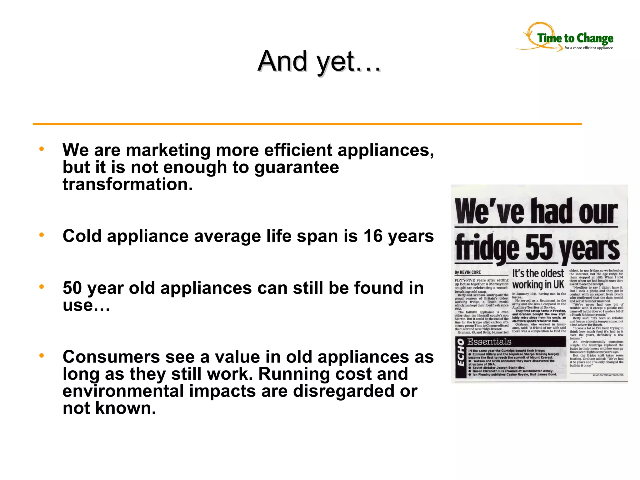 White goods and climate change | PPT