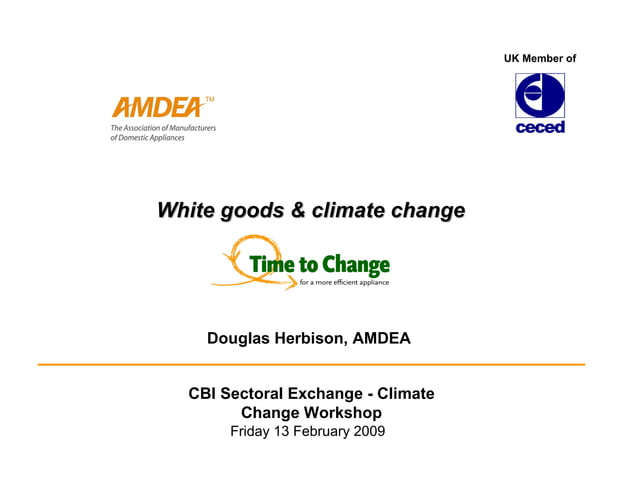 White goods and climate change | PPT