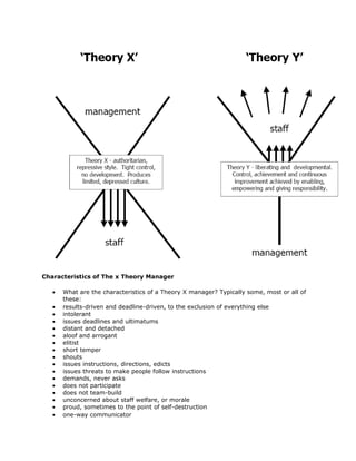 Douglas mc gregor theory xy | DOC | Business Administration | Business