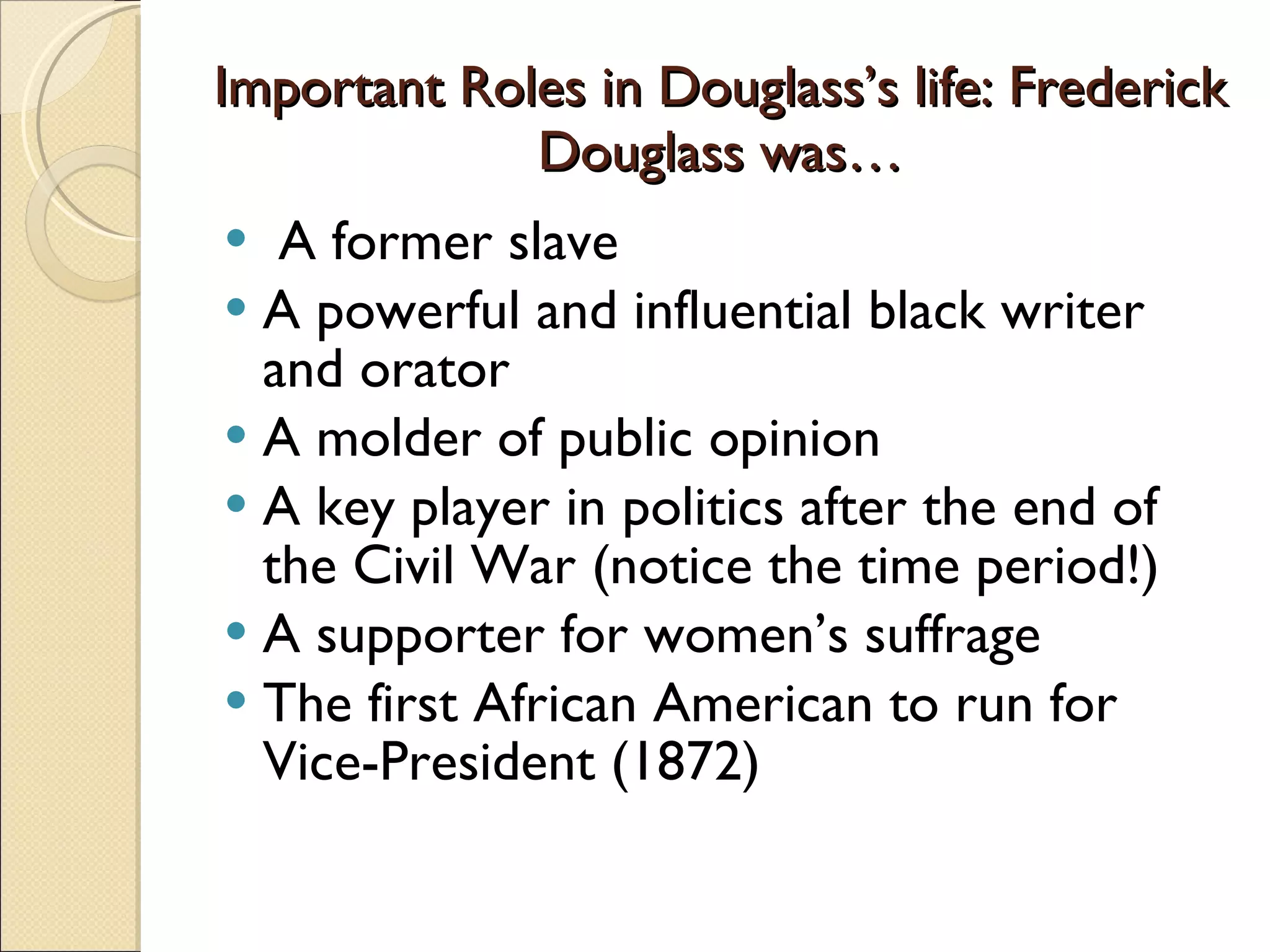 Douglass 1 Background And Ch 1 3 | PPT
