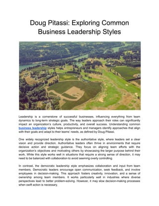 Doug Pitassi_ Exploring Common Business Leadership Styles.pdf