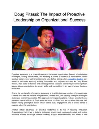 Doug Pitassi_ The Impact of Proactive Leadership on Organizational ...