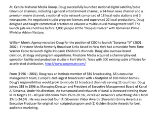 Douglas Fulton International Executive, Broadcast, Cable, IPTV | PPT