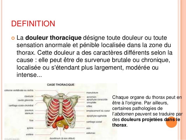 Douleur thoracique