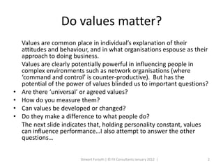 Do values matter 1.12