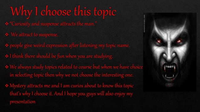 Do Vampire exist | PPT