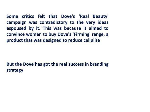 Dove Soap Changing Consumer Behavior for Women | PPTX