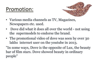 Dove advertising strategy | PPTX