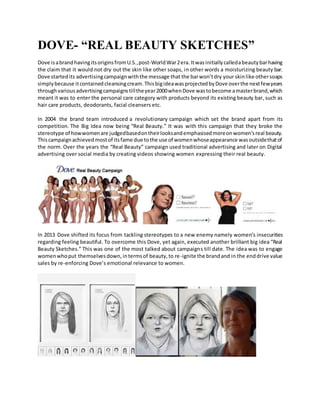 Dove real beauty sketches | DOCX