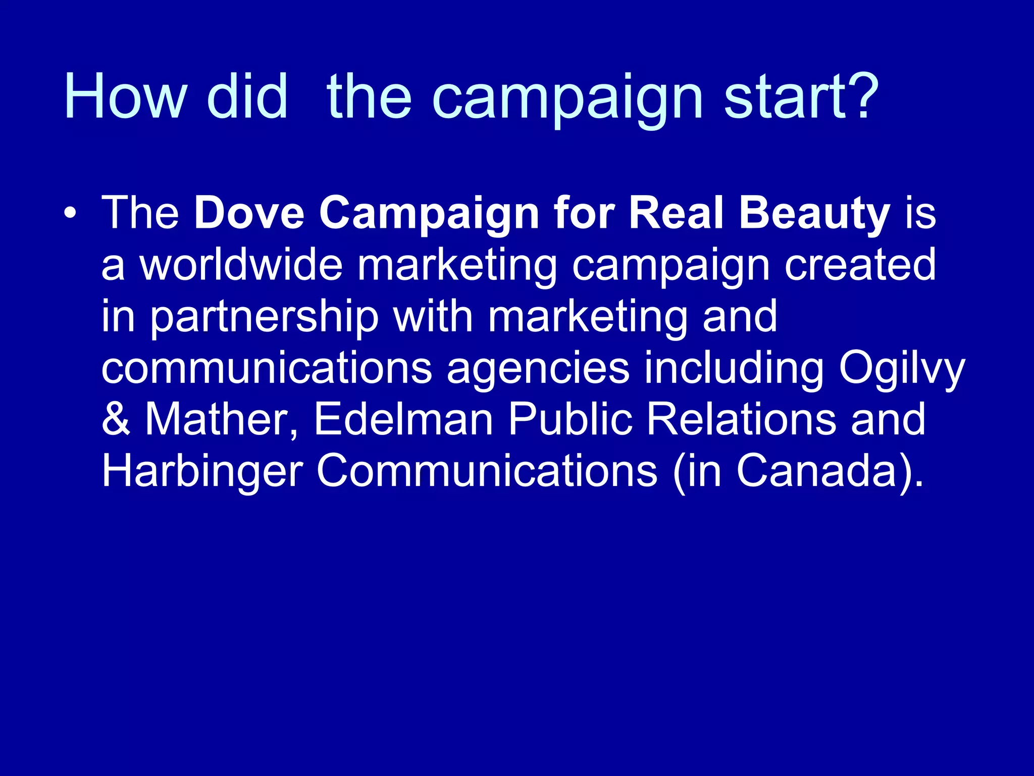 Dove Campaign For Real Beauty | PPT
