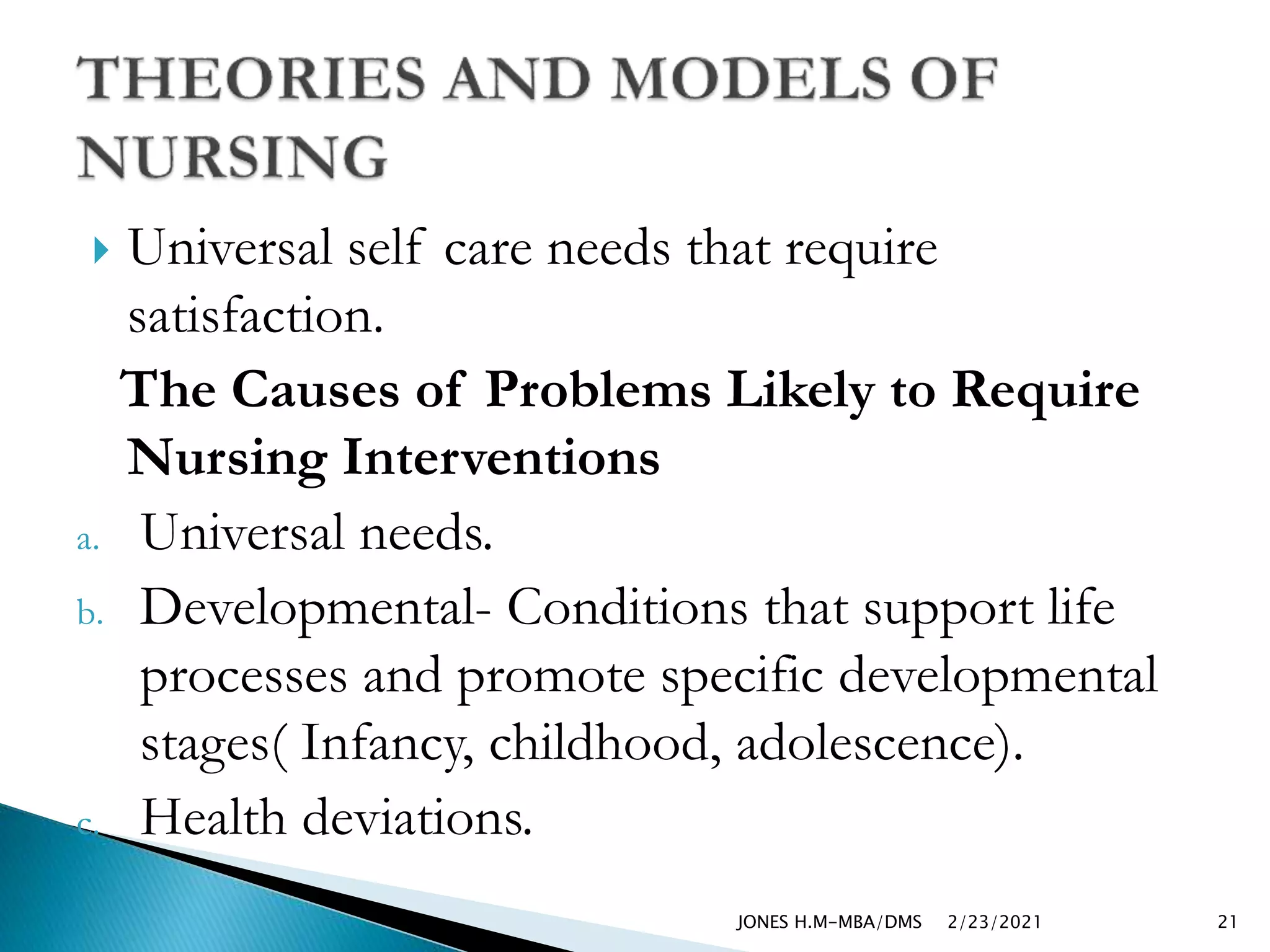 THEORIES AND MODELS OF NURSING | PPTX