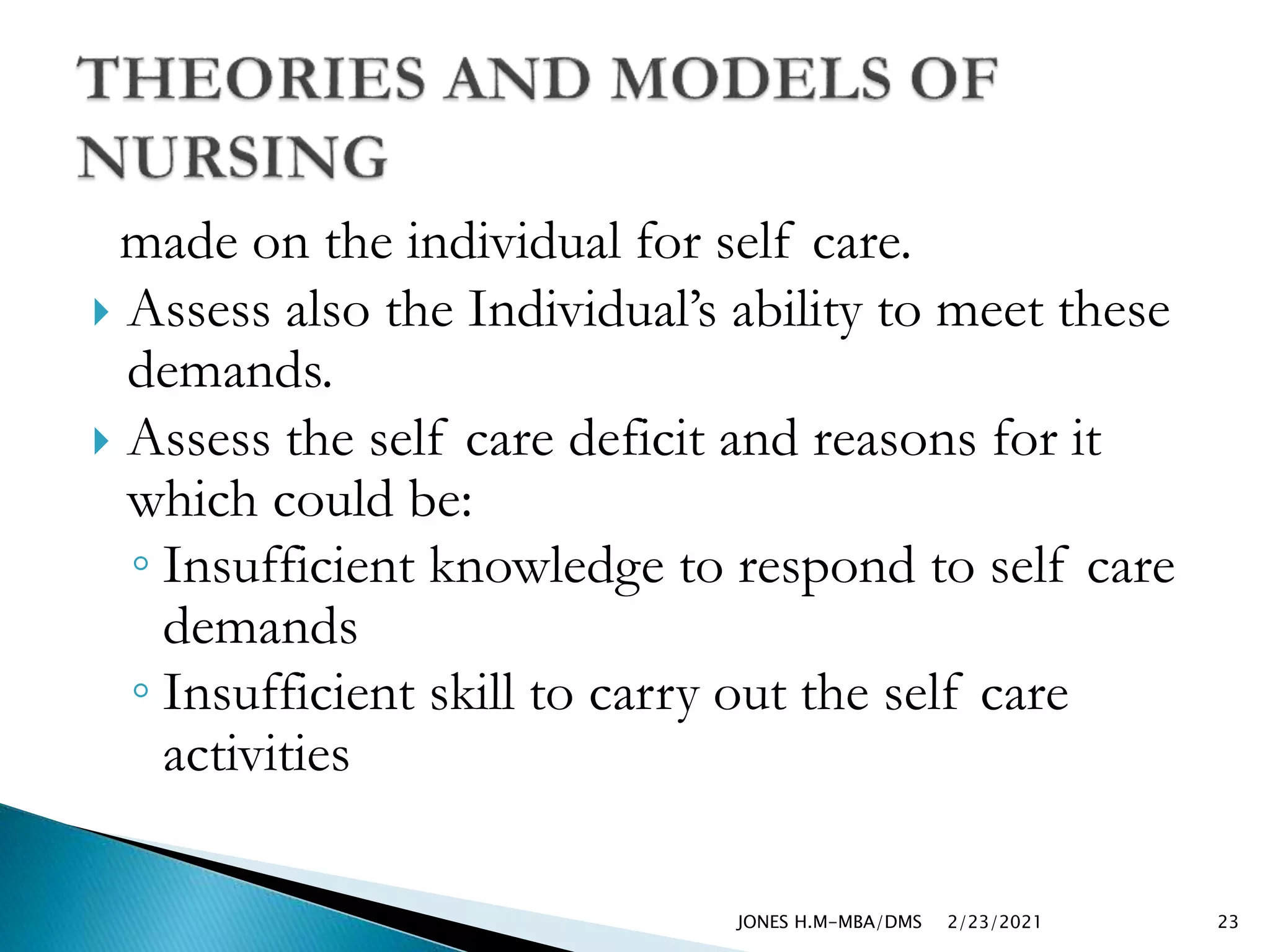 THEORIES AND MODELS OF NURSING | PPTX
