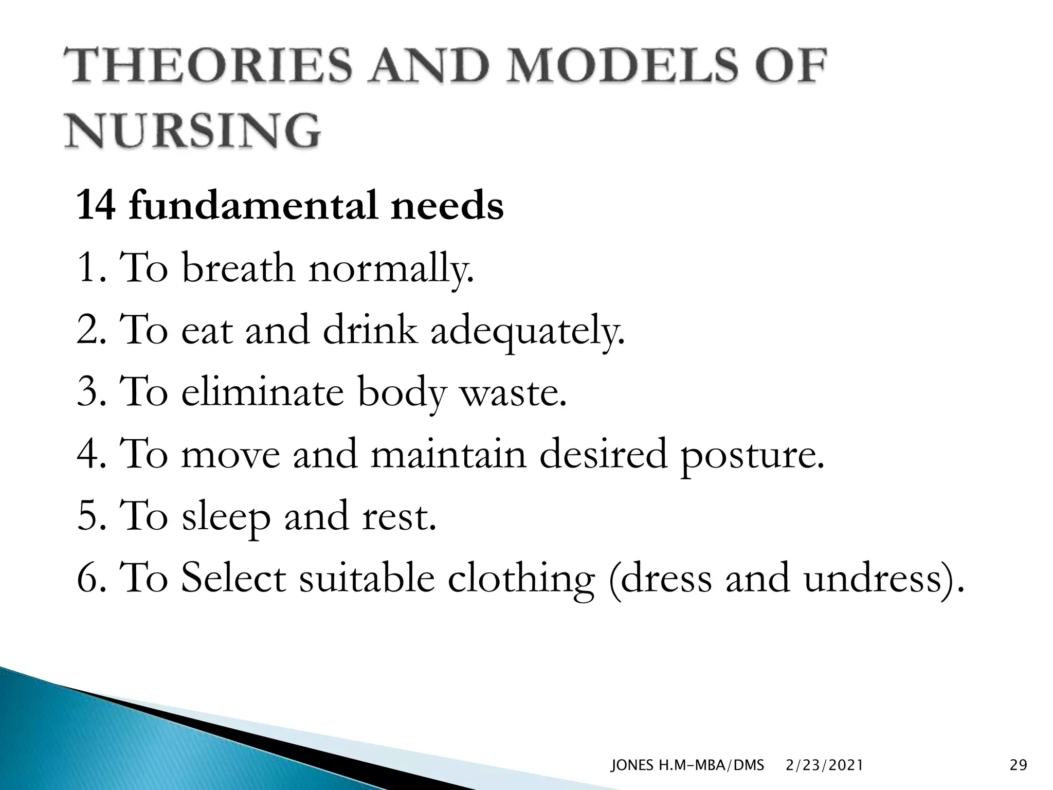 THEORIES AND MODELS OF NURSING | PPTX