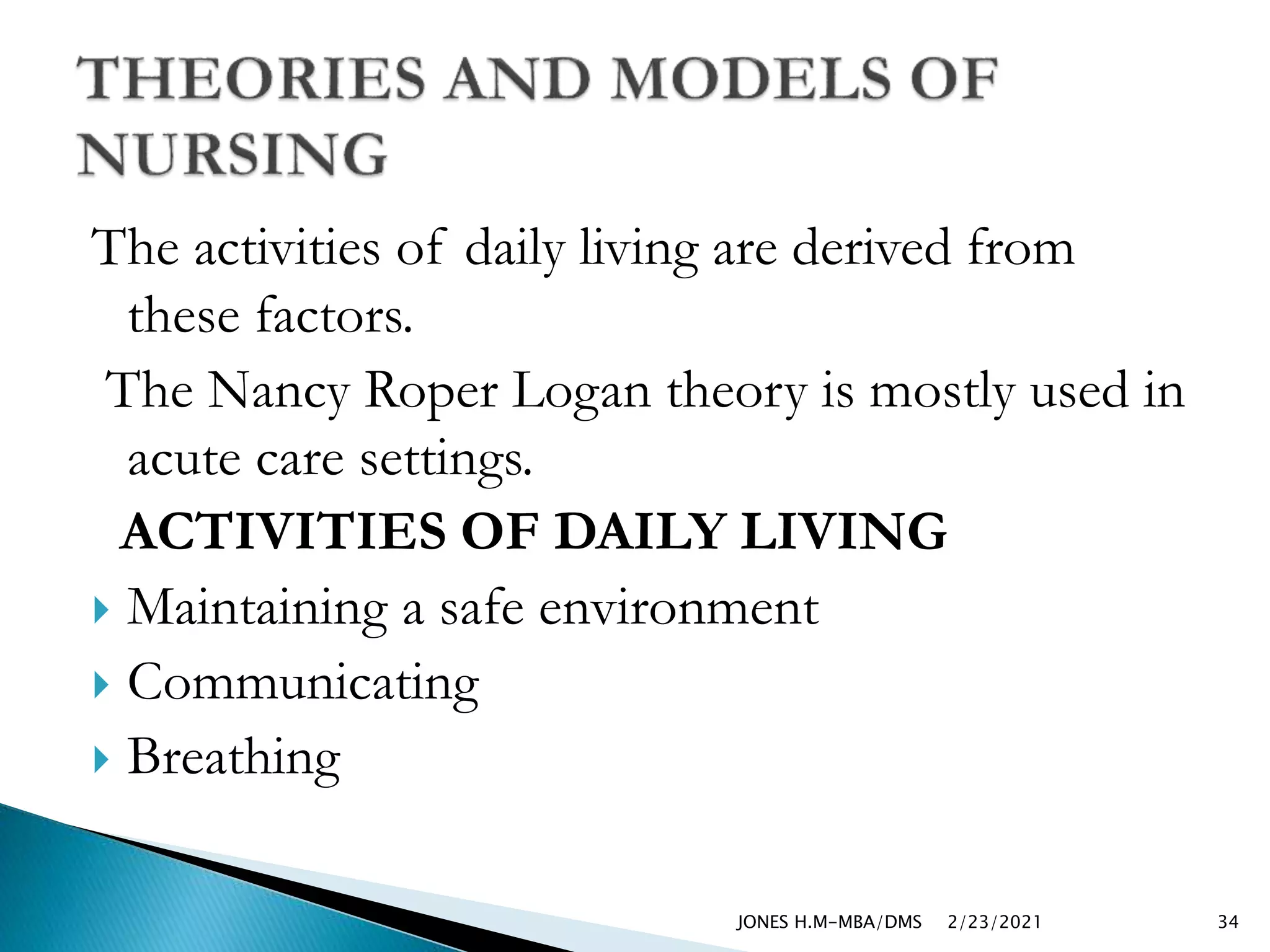 THEORIES AND MODELS OF NURSING | PPTX